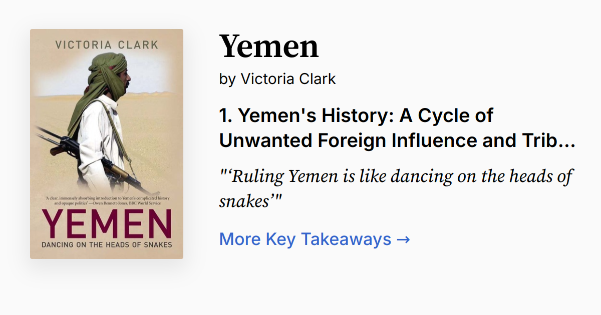 Yemen by Victoria Clark | Summary, Audio, Quotes