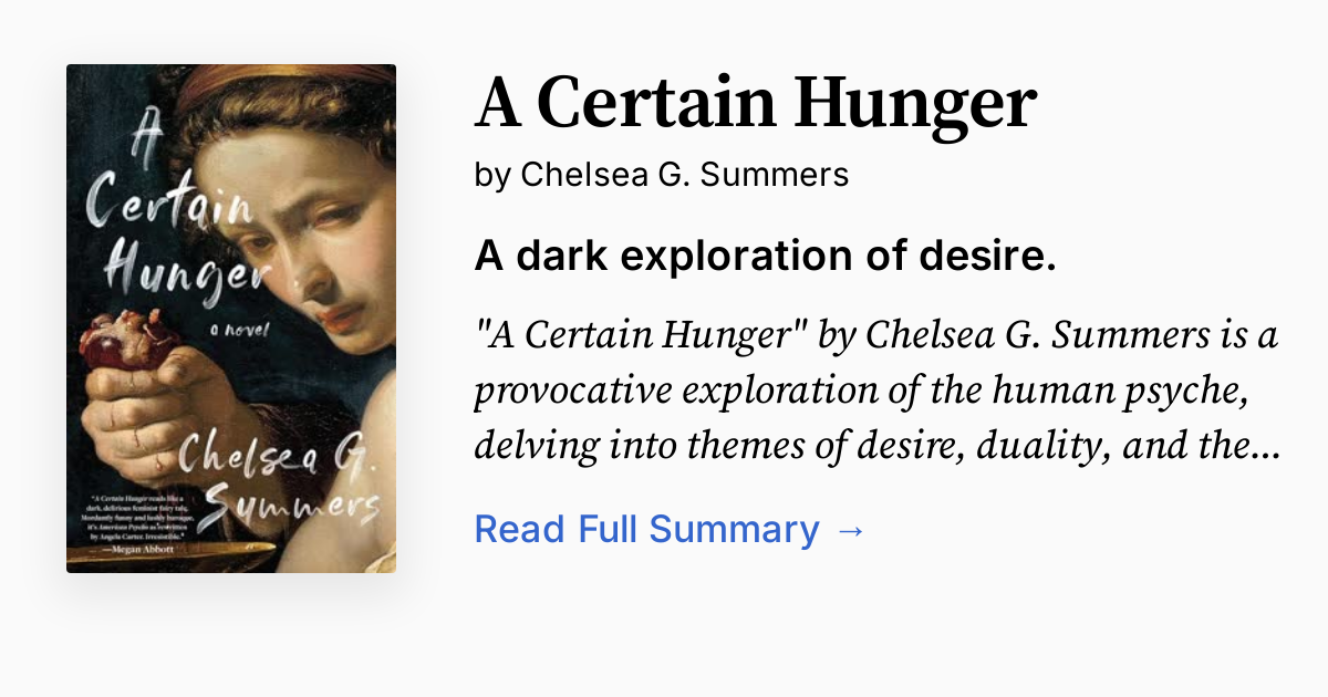 A Certain Hunger | Summary, Analysis, FAQ