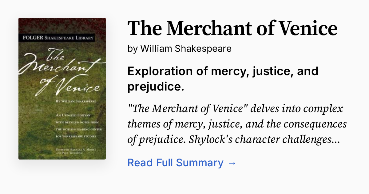 The Merchant of Venice | Summary, Analysis, FAQ