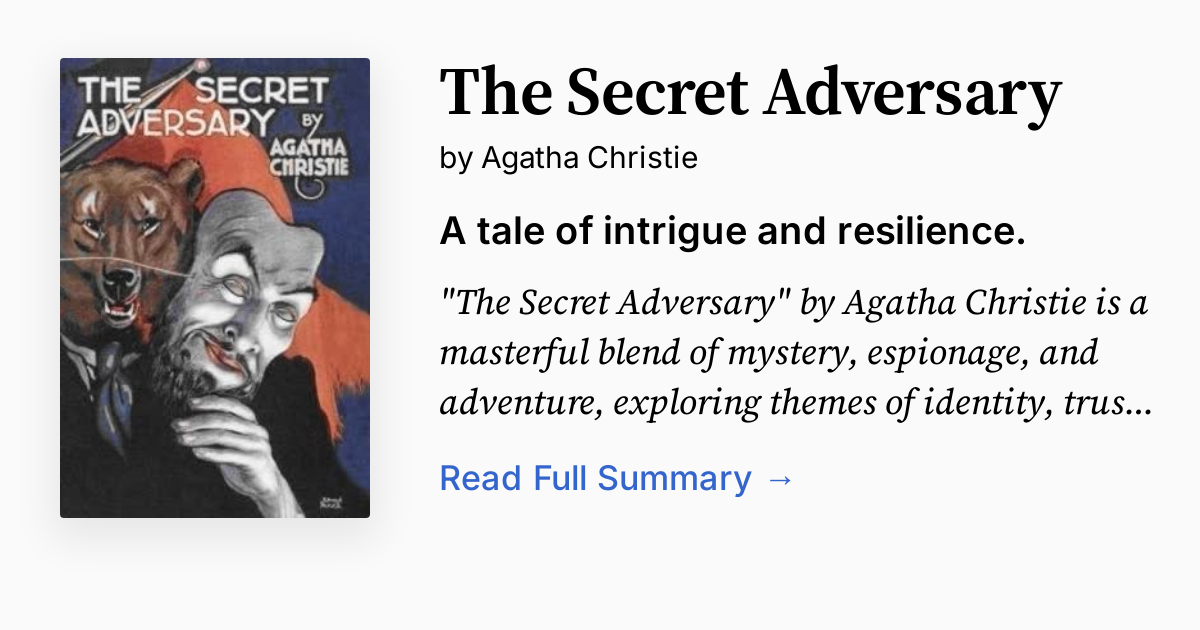 The Secret Adversary | Summary, Analysis, FAQ
