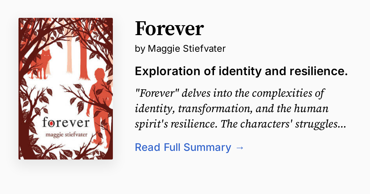 Forever by Maggie Stiefvater | Summary, Analysis, FAQ