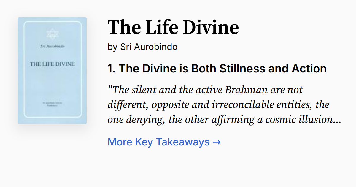 The Life Divine | Summary, Audio, Quotes, FAQ