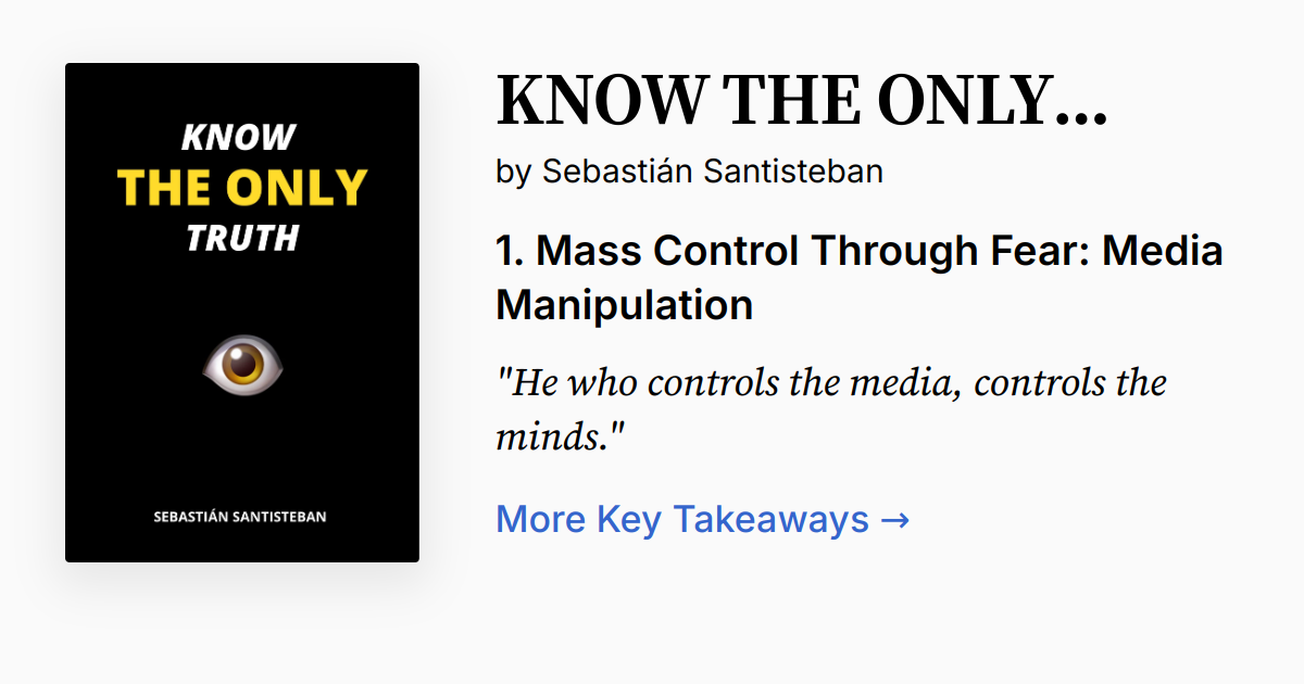 KNOW THE ONLY TRUTH | Summary, Audio, Quotes, FAQ