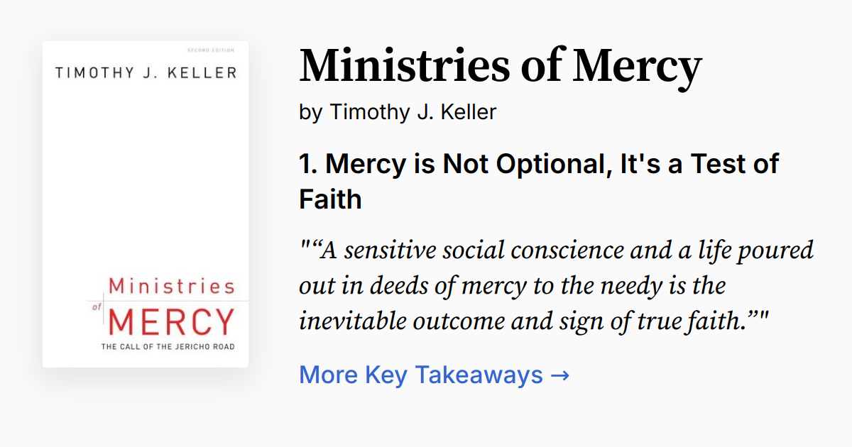 Ministries of Mercy | Summary, Audio, Quotes, FAQ