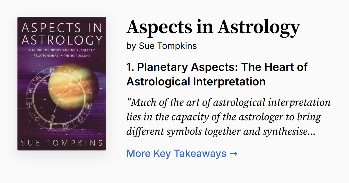 Aspects in Astrology | Summary, Audio, Quotes, FAQ