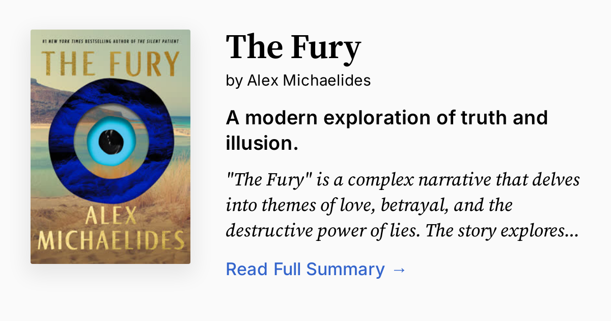 The Fury by Alex Michaelides | Summary, Audio, Analysis, FAQ