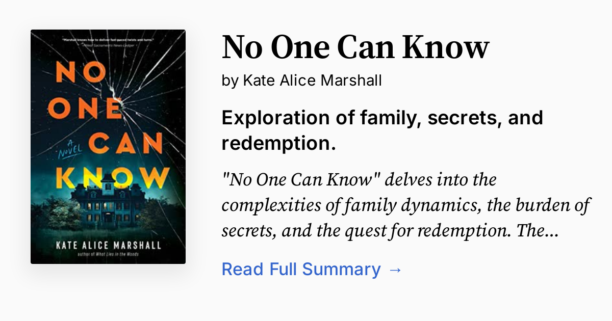 No One Can Know | Summary, Audio, Analysis, FAQ