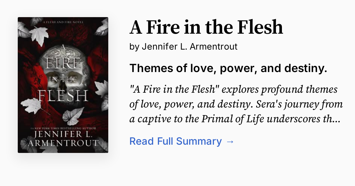A Fire in the Flesh | Summary, Analysis, FAQ