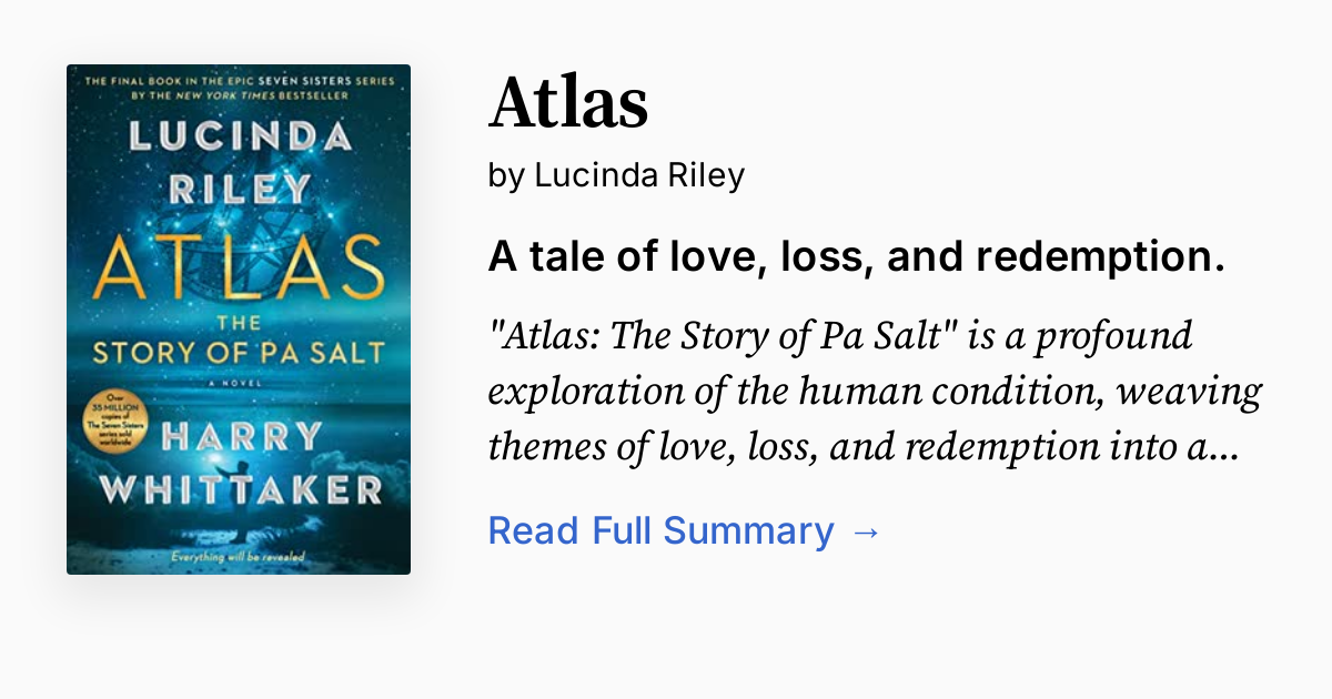 Atlas by Lucinda Riley | Summary, Analysis, FAQ