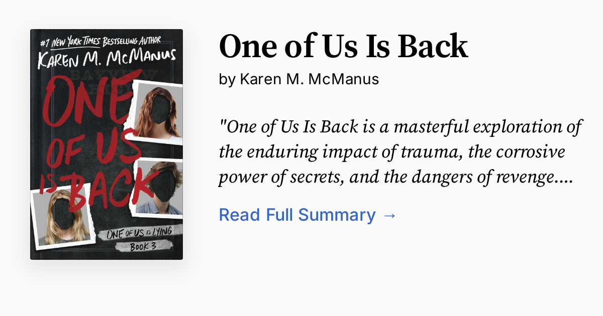 One of Us Is Back | Summary, Analysis, FAQ