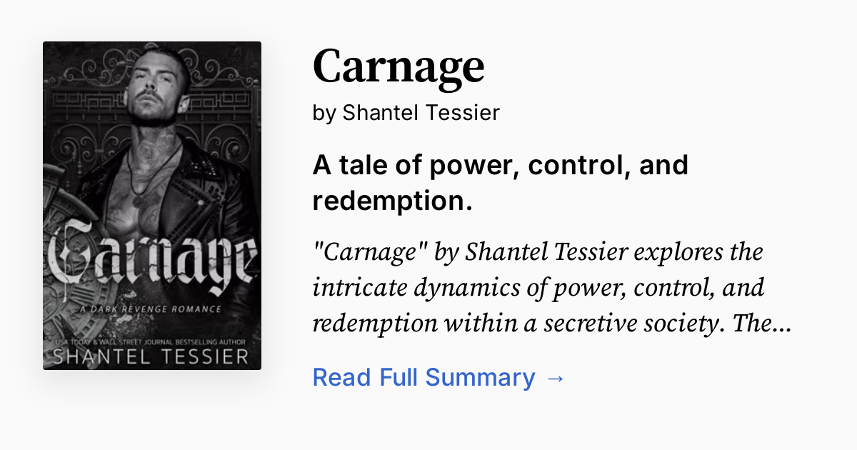 Carnage by Shantel Tessier | Summary, Analysis