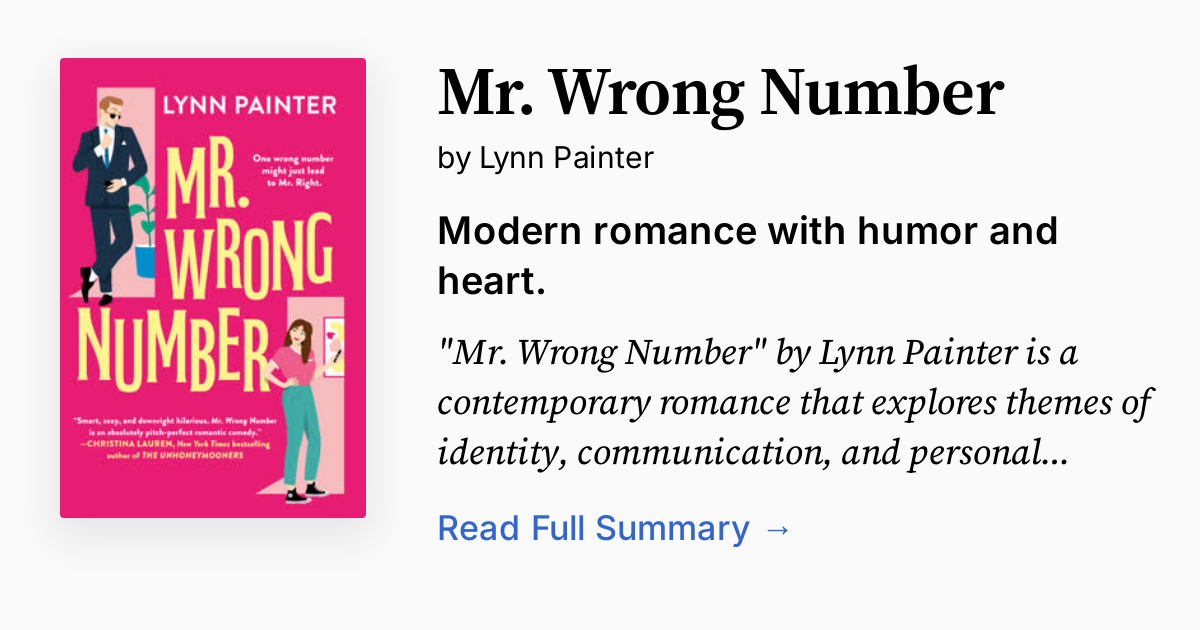 Mr. Wrong Number | Summary, Analysis, FAQ