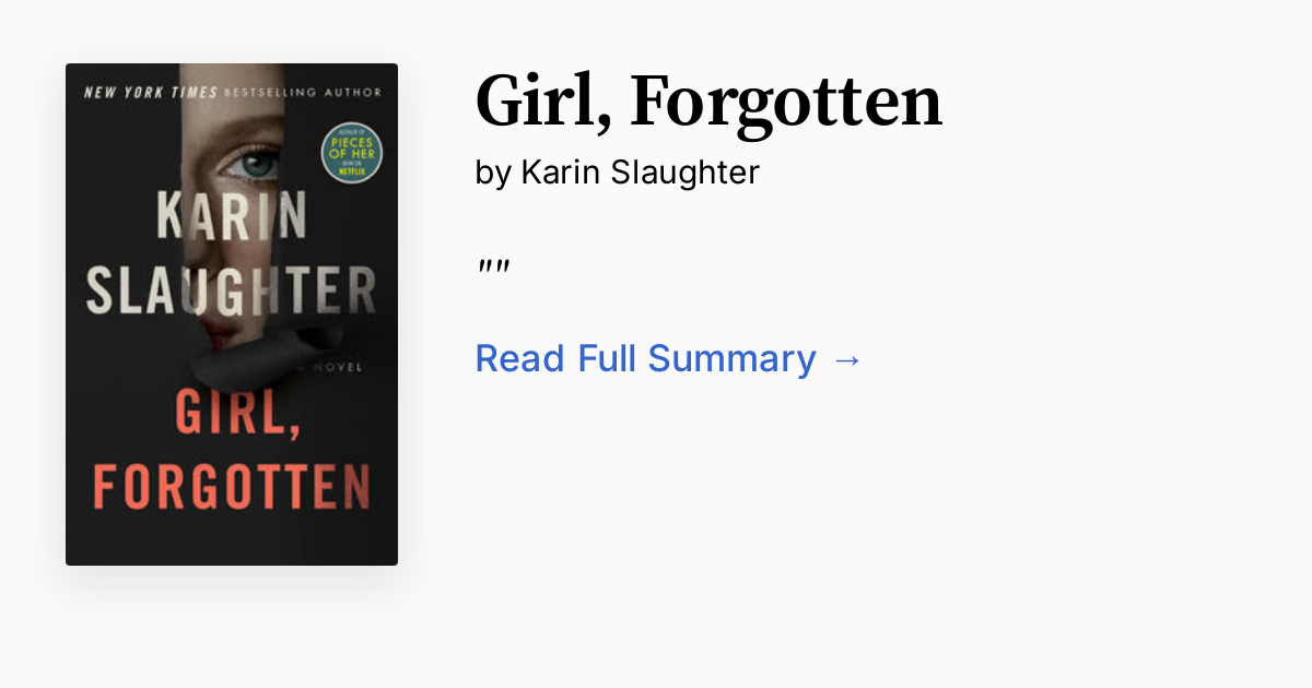Girl, Forgotten | Summary, Audio, Analysis, FAQ