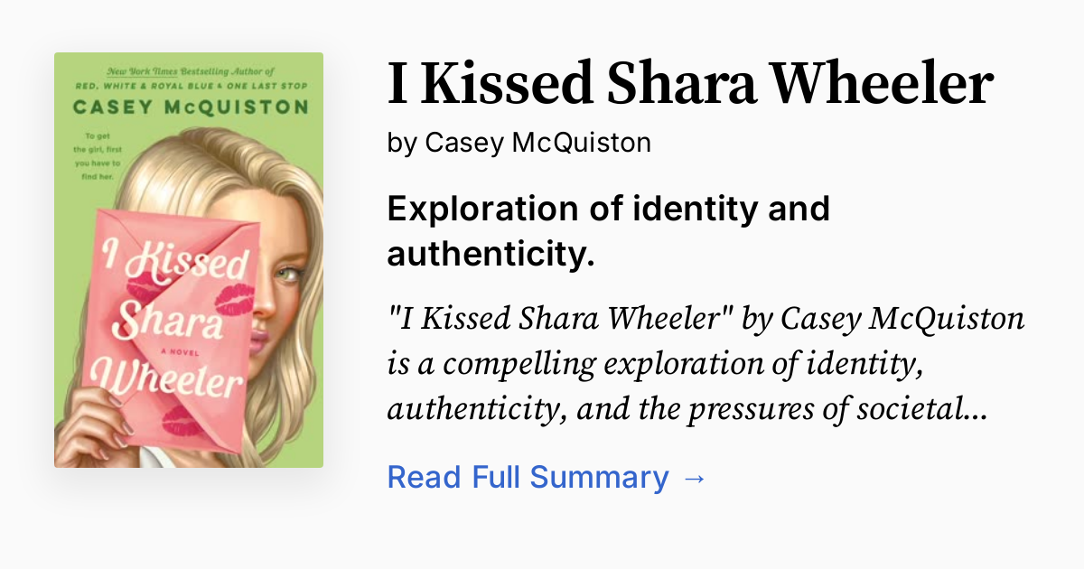 I Kissed Shara Wheeler | Summary, Audio, Analysis, FAQ