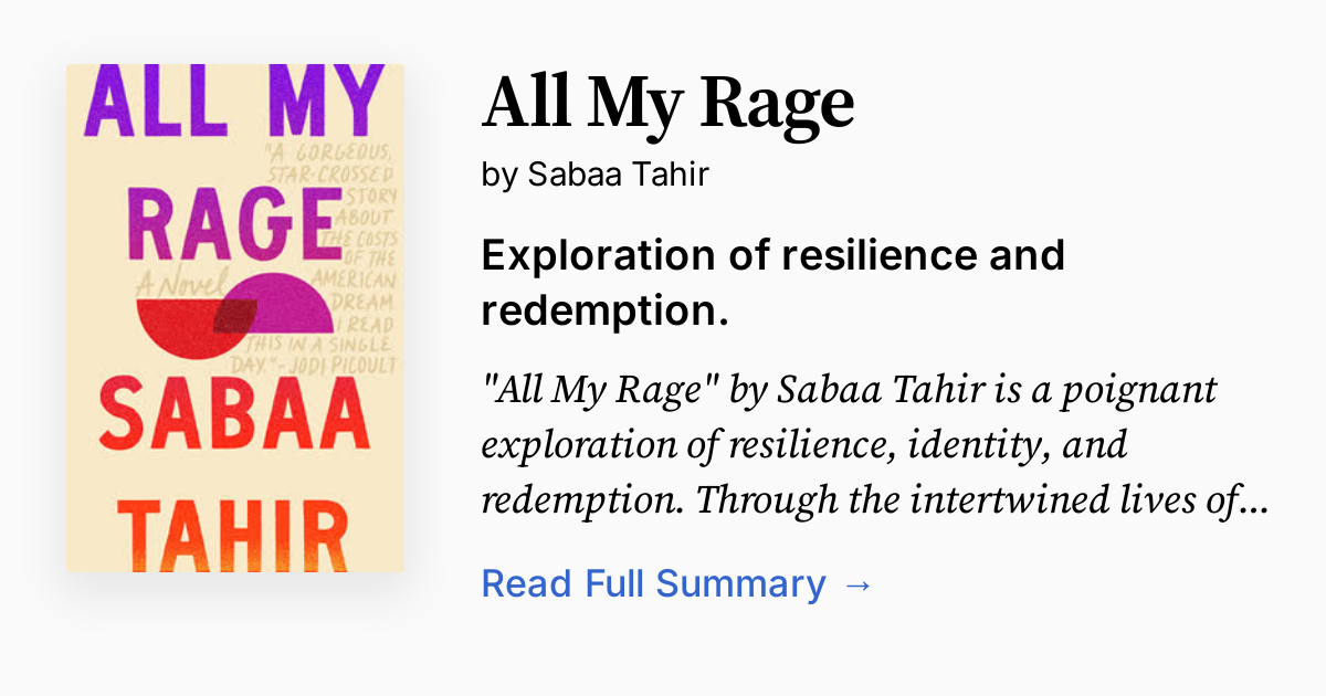 All My Rage by Sabaa Tahir | Summary, Analysis, FAQ