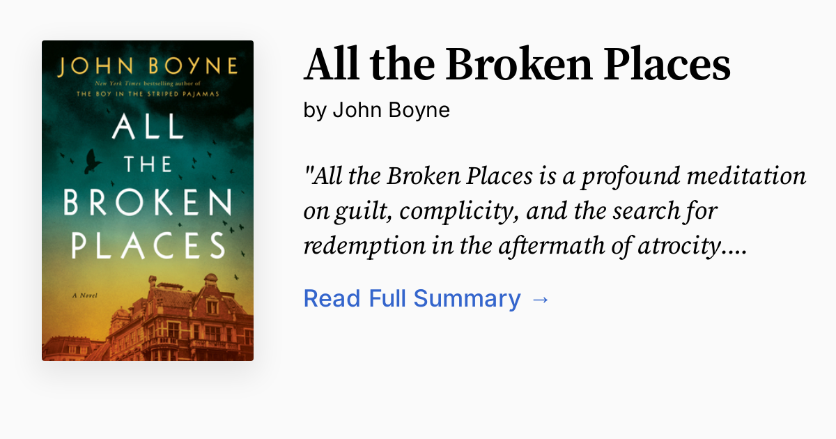 All the Broken Places | Summary, Analysis, FAQ