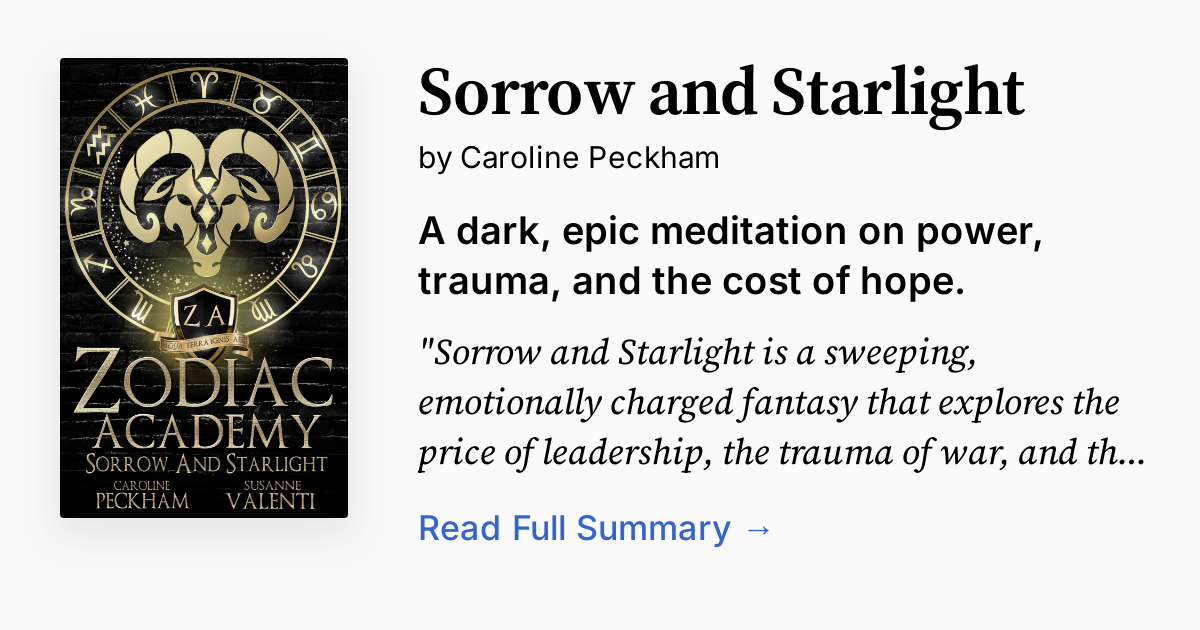 Sorrow and Starlight | Summary, Analysis