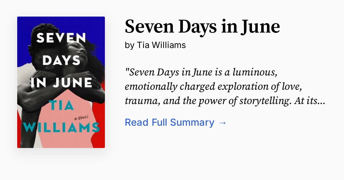 Seven Days in June | Summary, Analysis