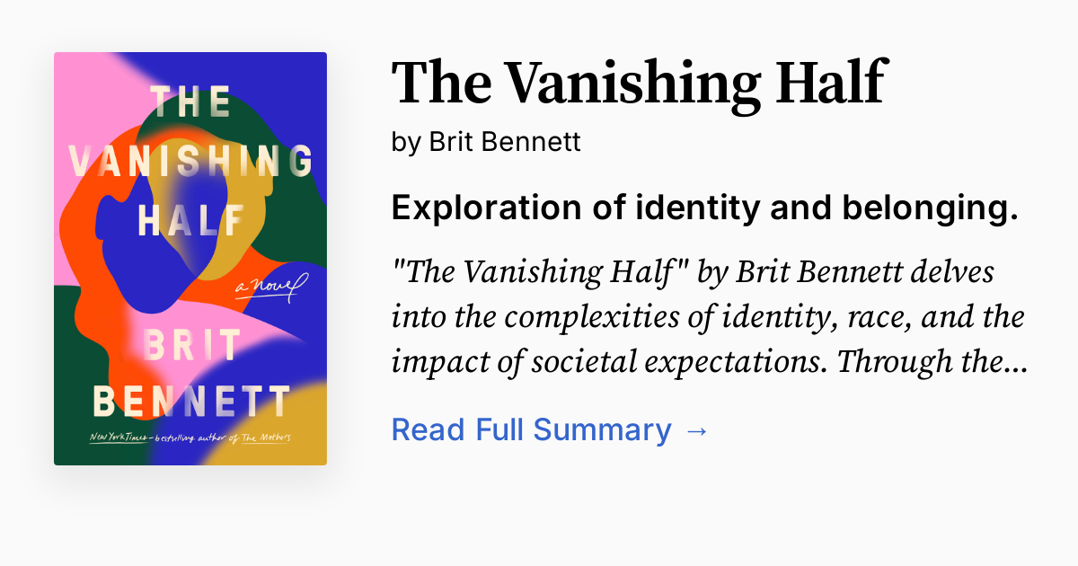 The Vanishing Half | Summary, Analysis, FAQ