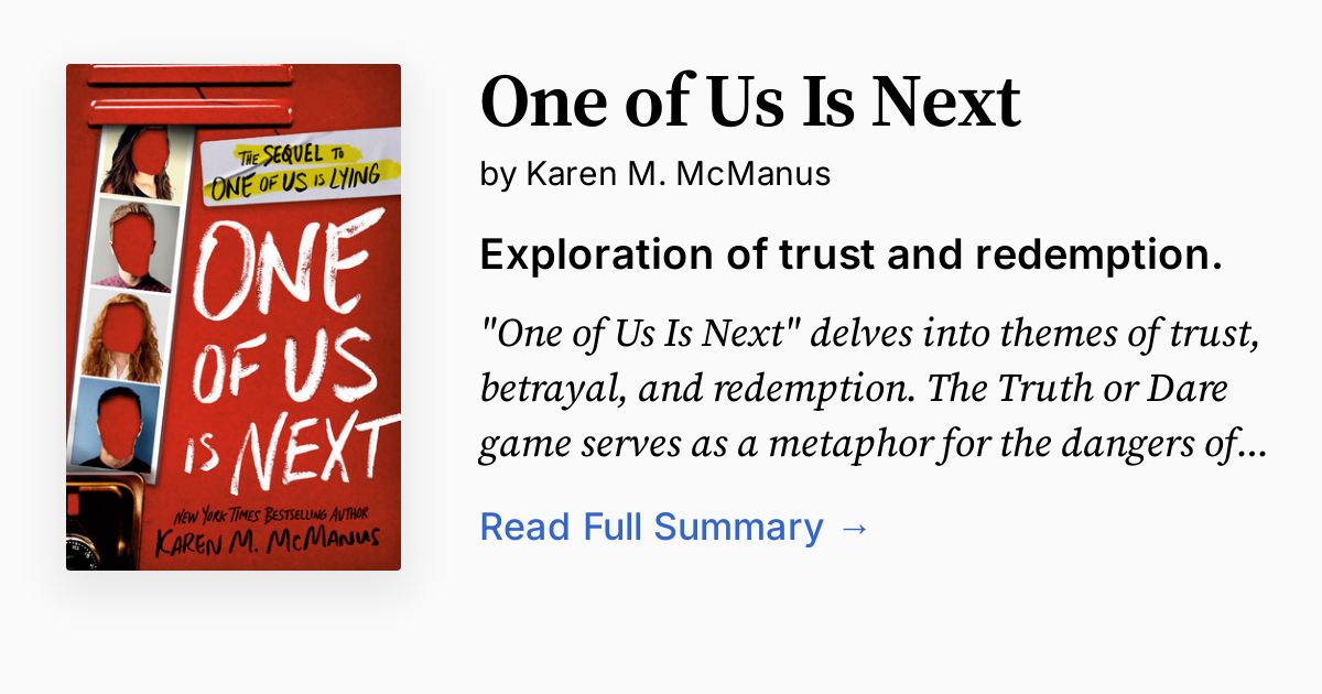 One of Us Is Next | Summary, Audio, Analysis, FAQ