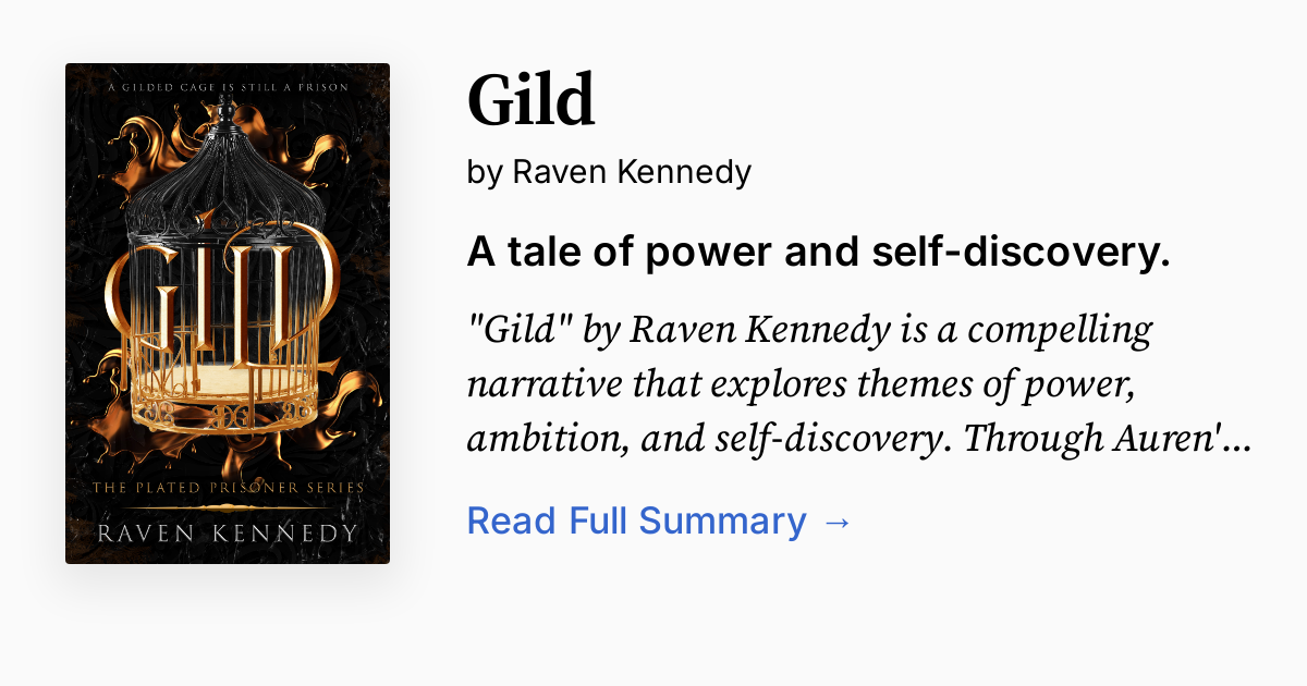 Gild by Raven Kennedy | Summary, Analysis, FAQ