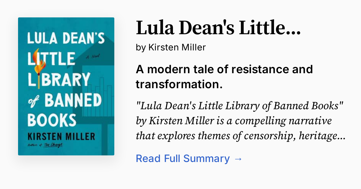 Lula Dean's Little Library of Banned Books | Summary, Analysis, FAQ