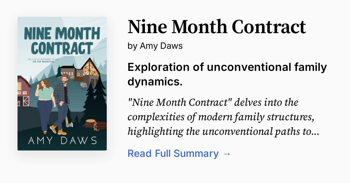 Nine Month Contract | Summary, Audio, Analysis, FAQ