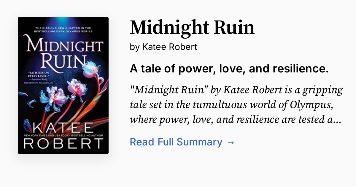 Midnight Ruin by Katee Robert | Summary, Analysis, FAQ