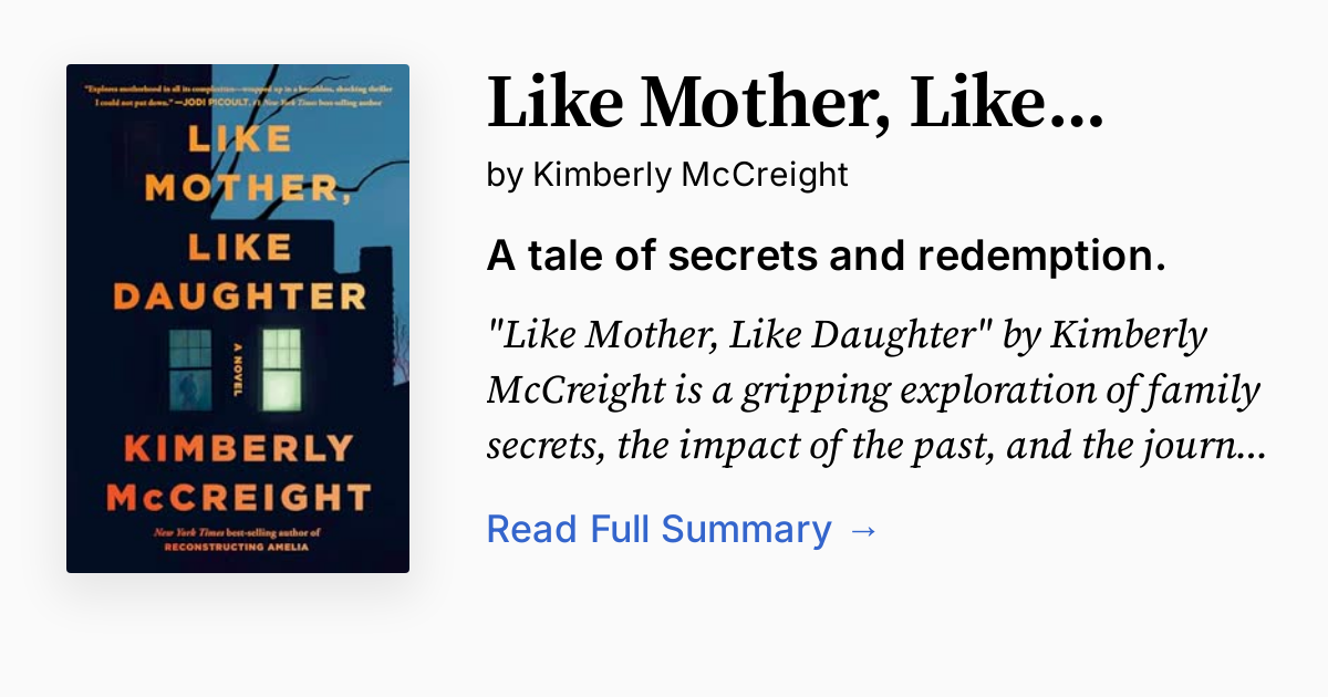 Like Mother, Like Daughter | Summary, Audio, Analysis, FAQ