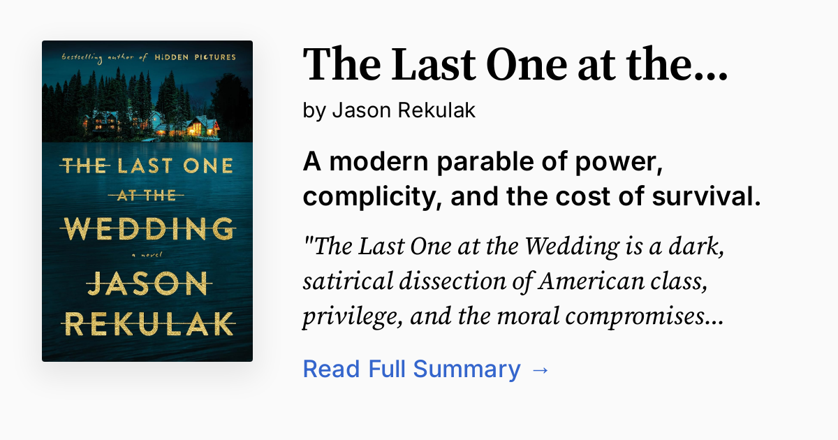 The Last One at the Wedding | Summary, Analysis, FAQ