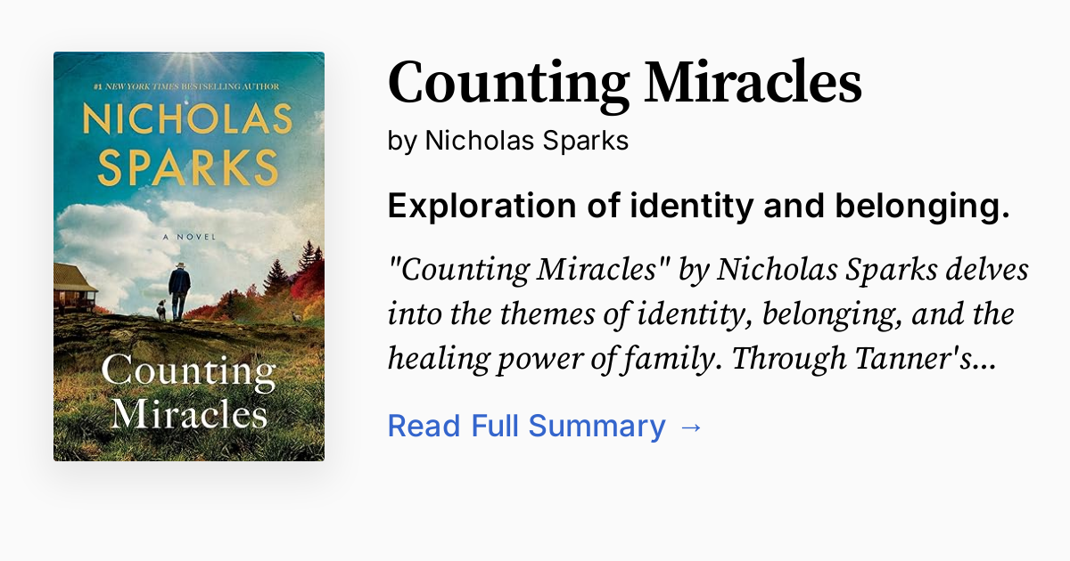 Counting Miracles | Summary, Analysis, FAQ