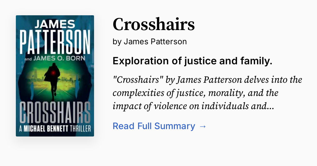 Crosshairs by James Patterson | Summary, Analysis, FAQ