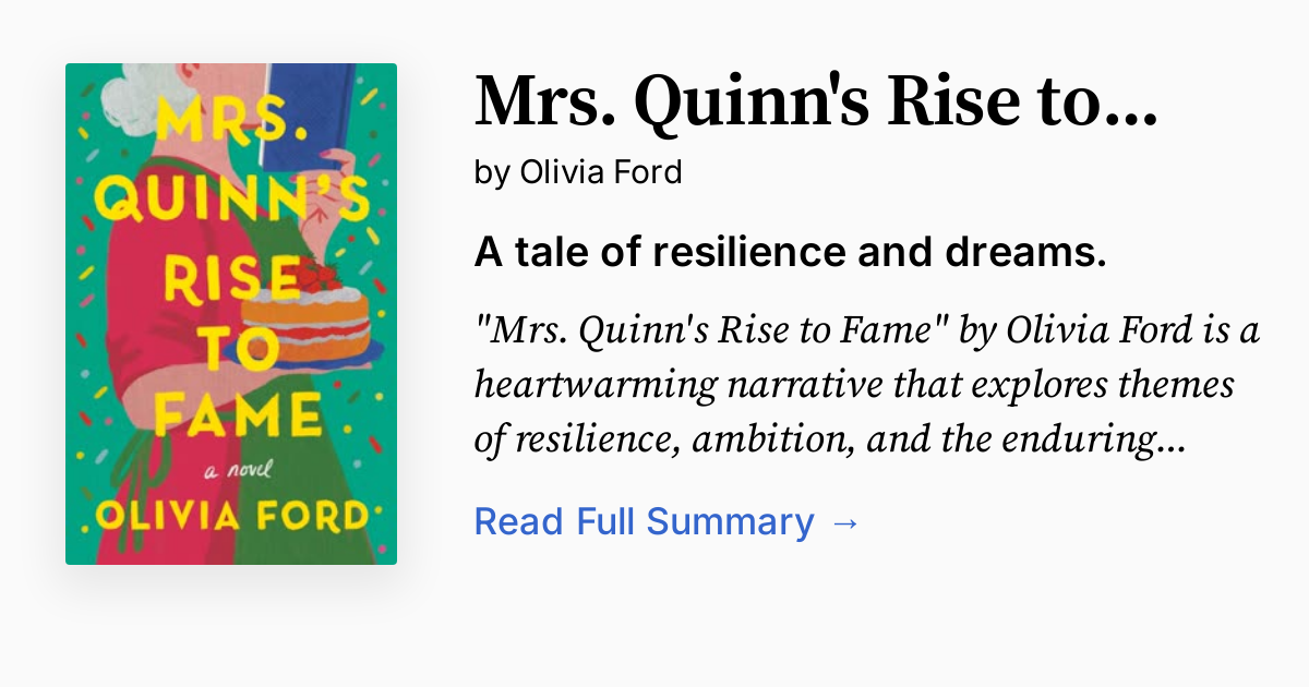 Mrs. Quinn's Rise to Fame | Summary, Analysis, FAQ
