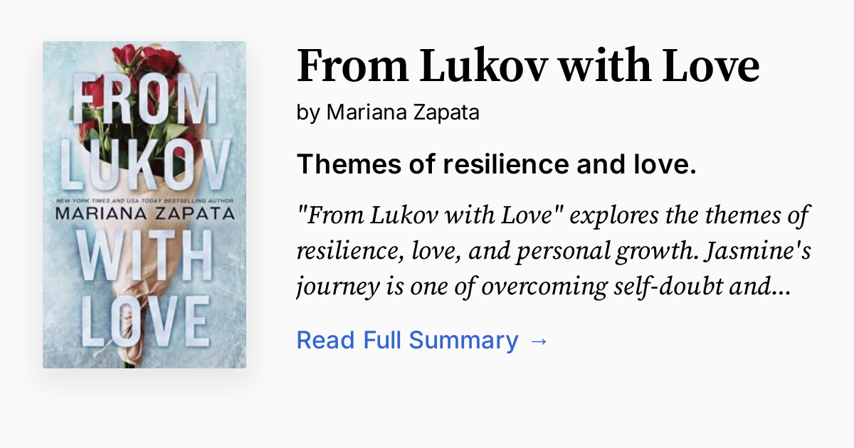 From Lukov with Love | Summary, Audio, Analysis, FAQ