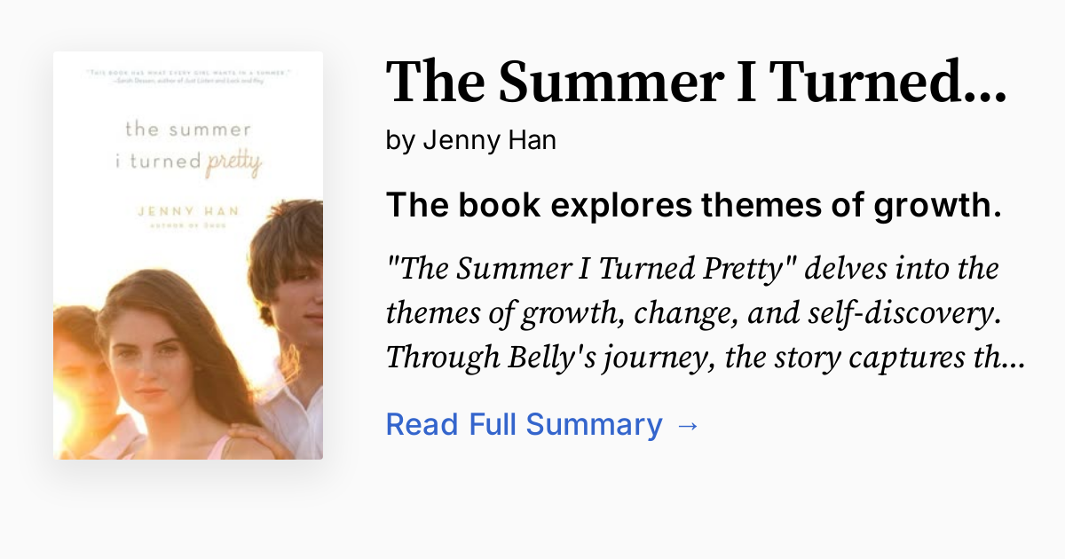The Summer I Turned Pretty | Summary, Audio, Analysis, FAQ