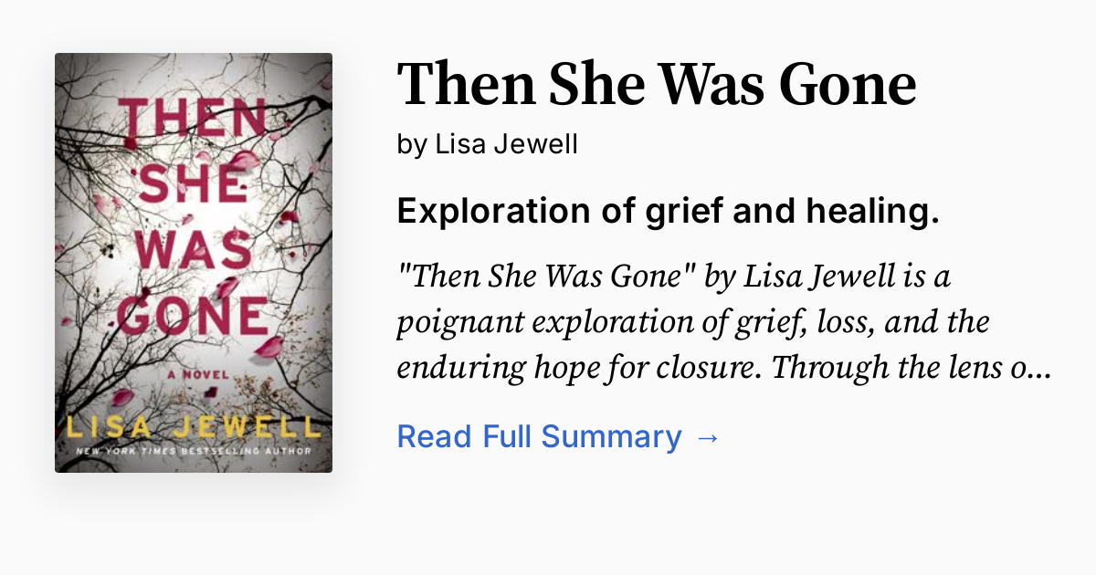 Then She Was Gone | Summary, Audio, Analysis, FAQ