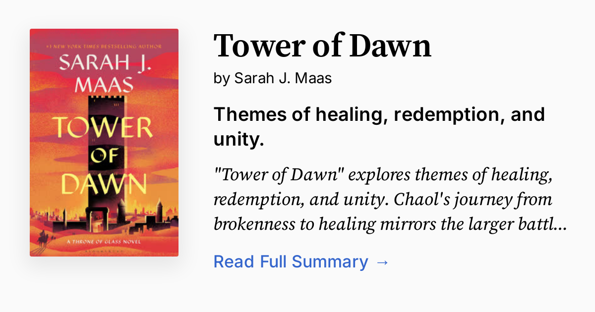 Tower of Dawn by Sarah J. Maas | Summary, Audio, Analysis, FAQ