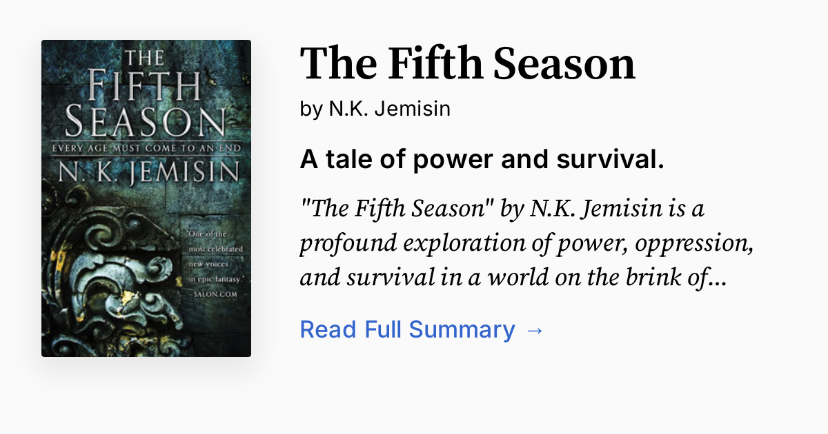 The Fifth Season | Summary, Audio, Analysis, FAQ