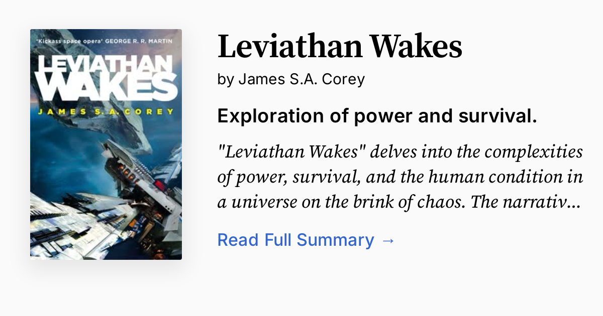 Leviathan Wakes | Summary, Analysis, FAQ