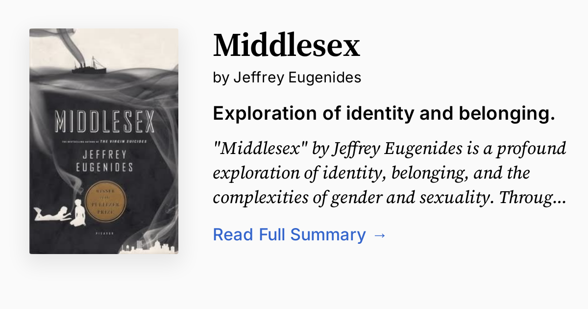 Middlesex by Jeffrey Eugenides | Summary, Analysis, FAQ