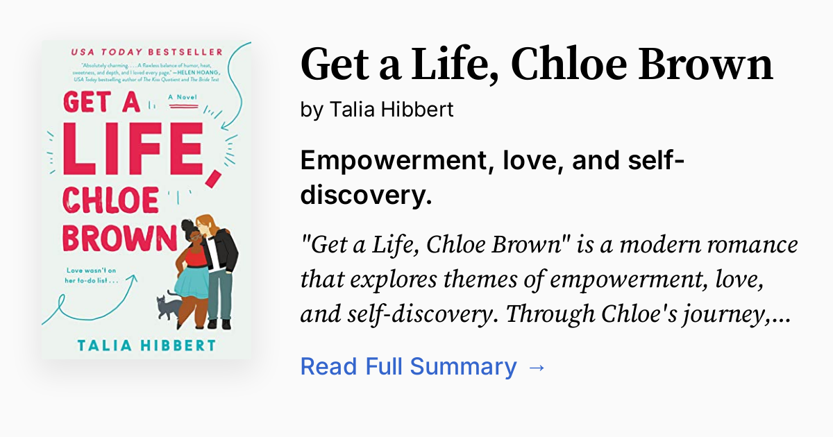 Get a Life, Chloe Brown | Summary, Analysis, FAQ