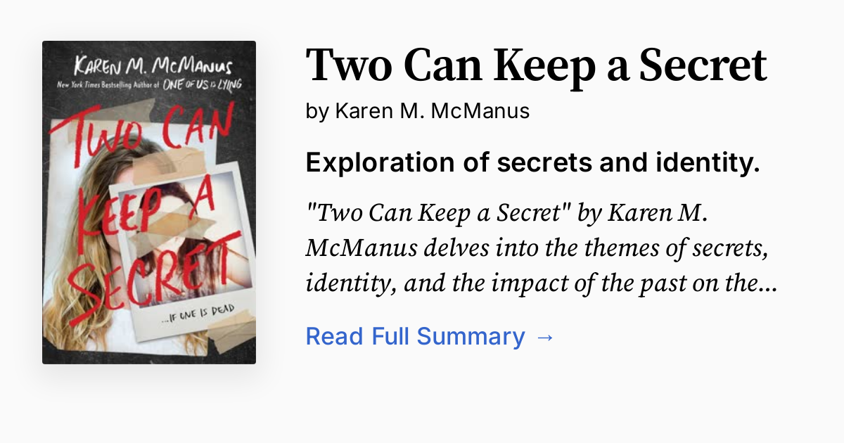 Two Can Keep a Secret | Summary, Analysis, FAQ