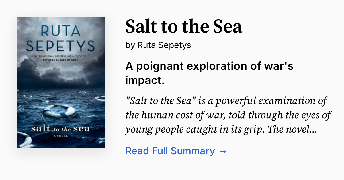 Salt to the Sea | Summary, Analysis, FAQ