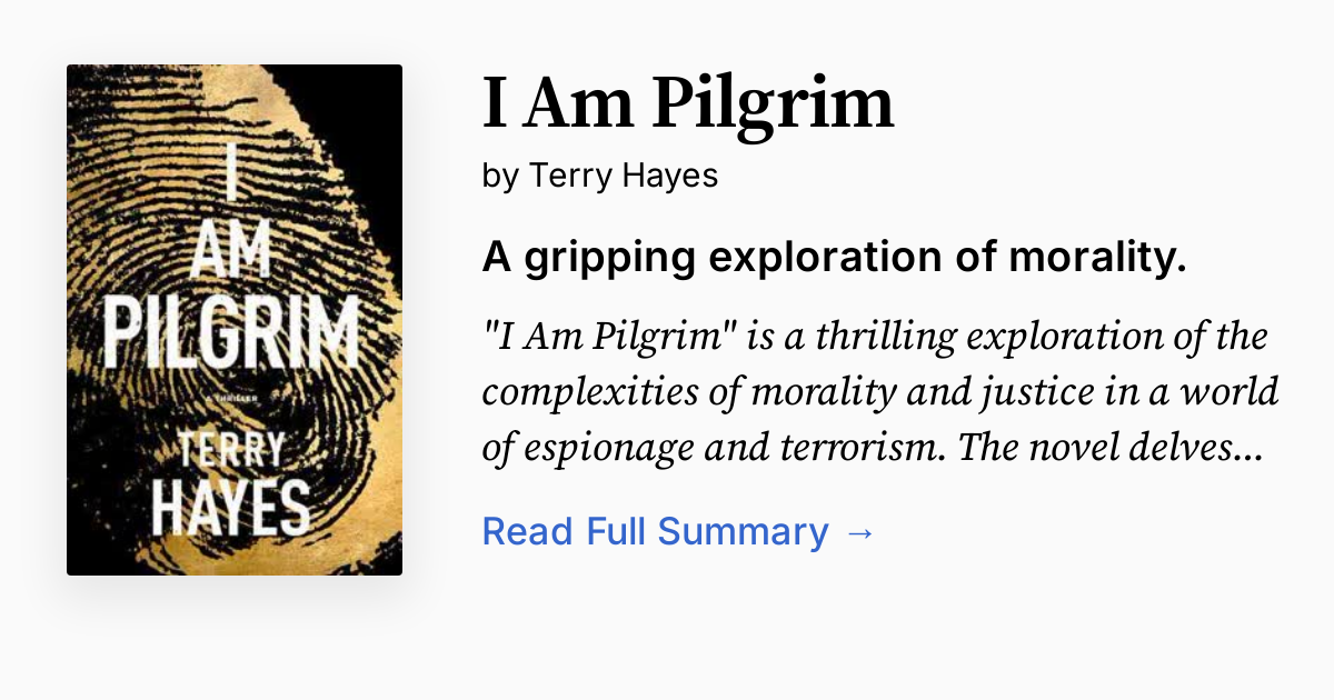 I Am Pilgrim by Terry Hayes | Summary, Analysis, FAQ