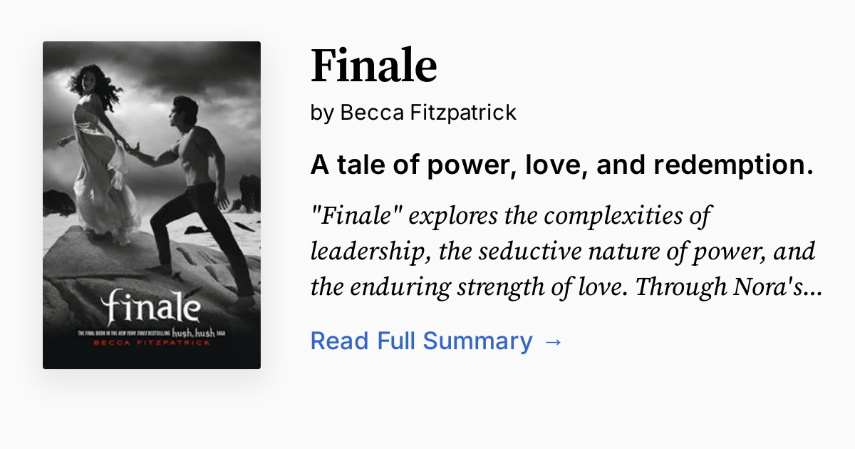 Finale by Becca Fitzpatrick | Summary, Audio, Analysis, FAQ