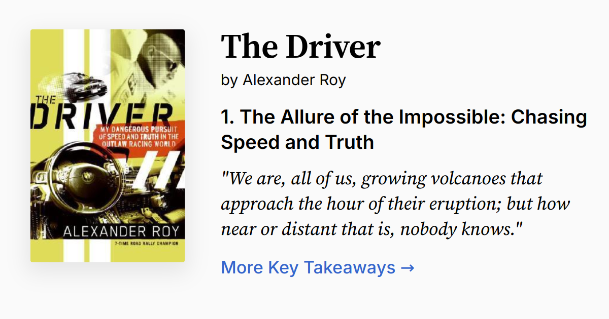 The Driver by Alexander Roy | Summary, Audio, Quotes