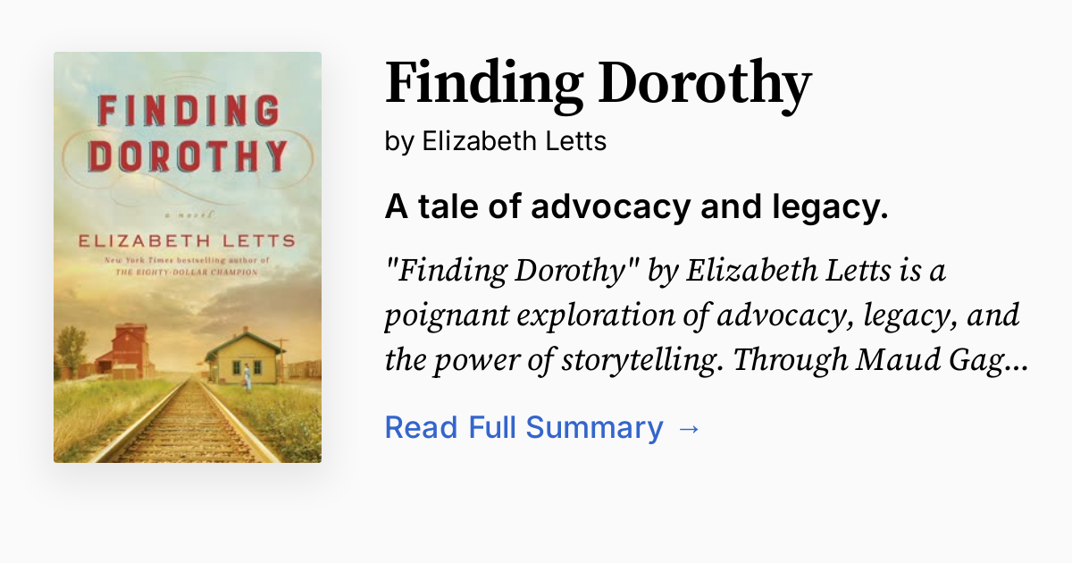Finding Dorothy | Summary, Analysis, FAQ
