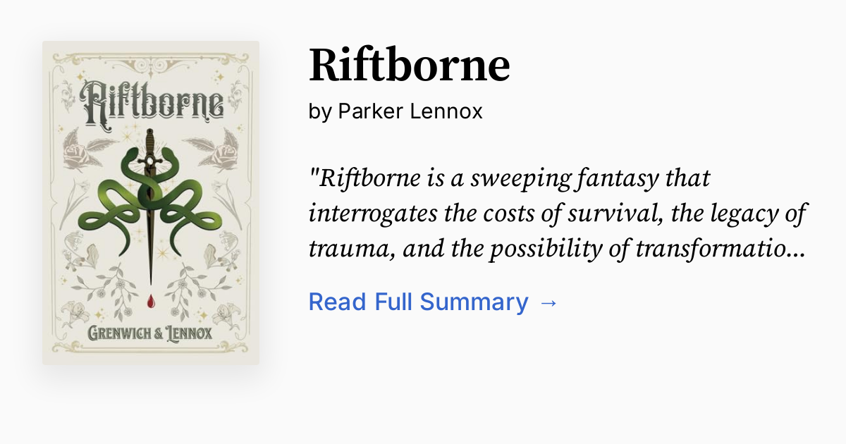 Riftborne by Parker Lennox | Summary, Analysis, FAQ