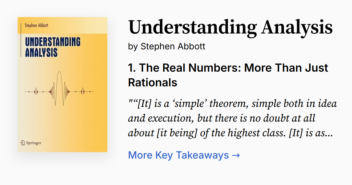 Understanding Analysis | Summary, Quotes, FAQ, Audio