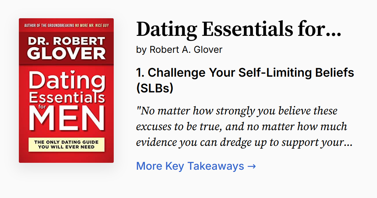 Dating Essentials for Men | Summary, Audio, Quotes, FAQ